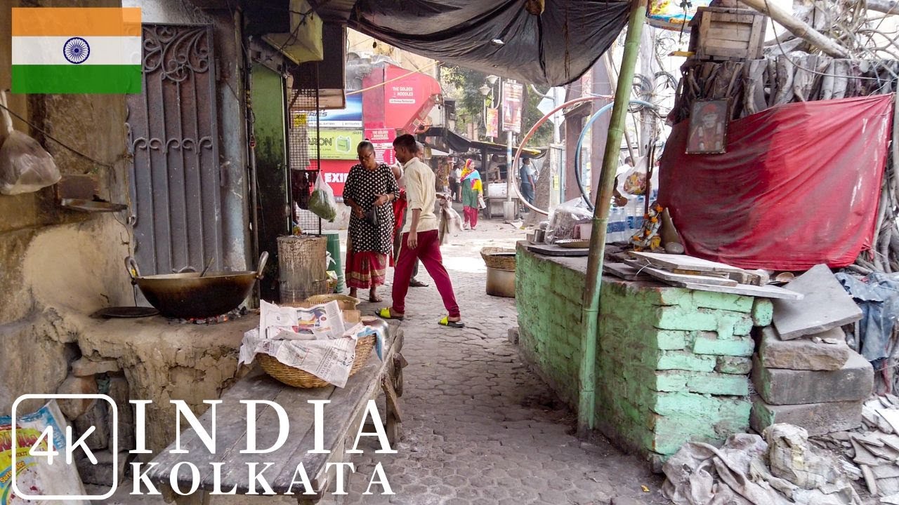 🇮🇳Walking in Kolkata Local District - 4K India Walking Tour 2023 - YouTube