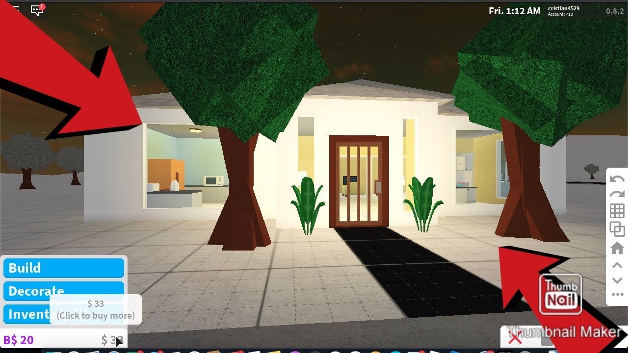 Speed build House in Bloxburg - YouTube