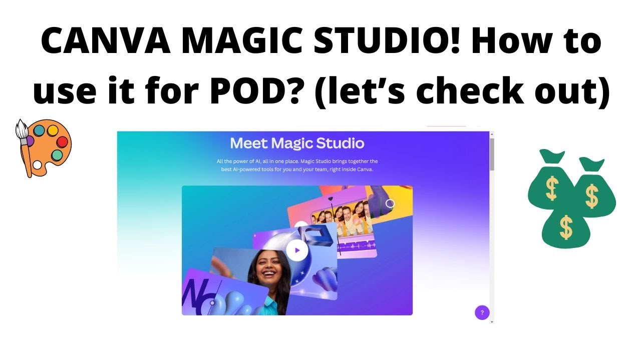 CANVA MAGIC STUDIO! How to use it for POD? (let’s check out) - YouTube