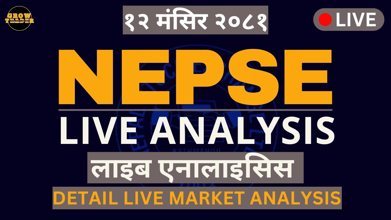NEPSE SHARE MARKET LIVE ANALYSIS | Nepse live | Nov 27 - YouTube