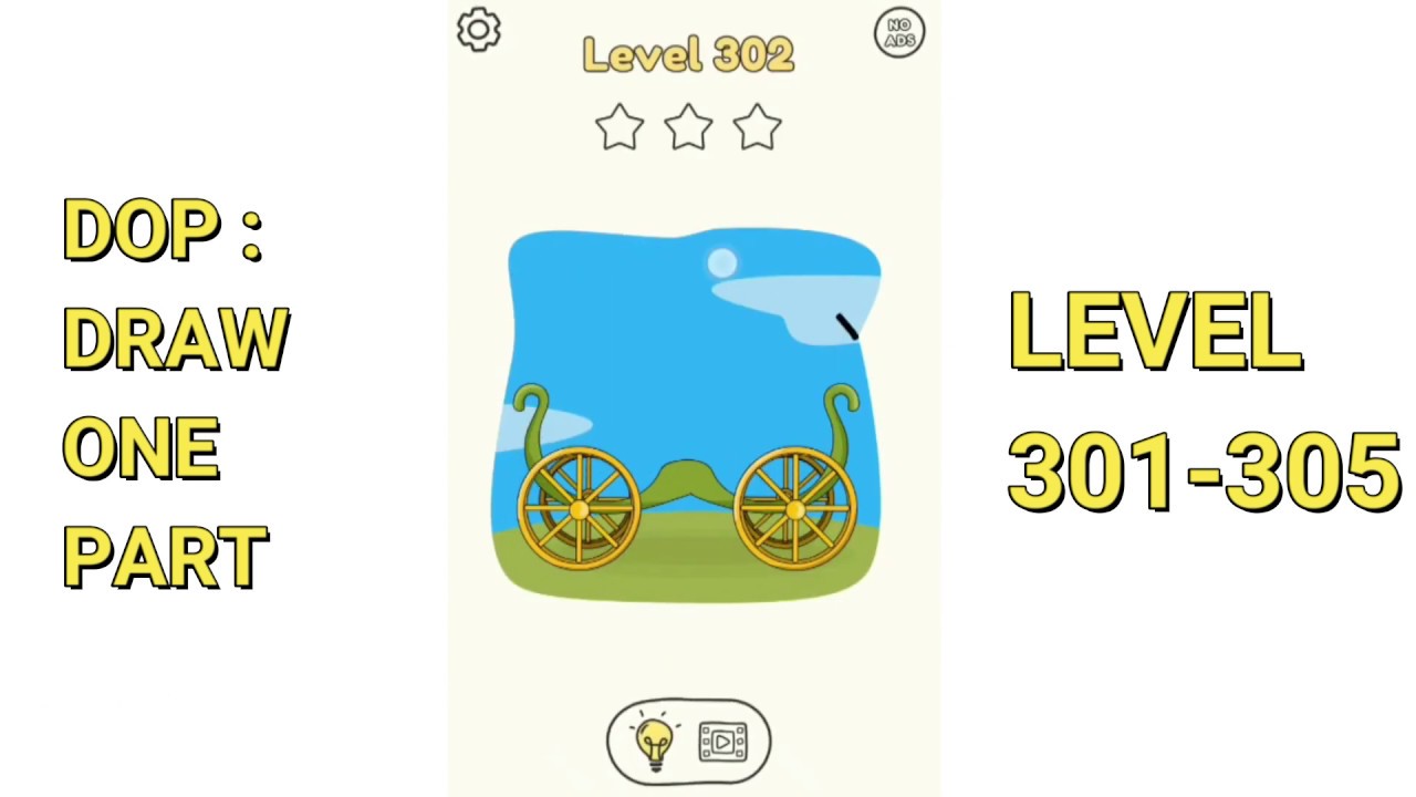 Dop Draw One Part Levels 301 302 303 304 305 Walkthrough Solutions