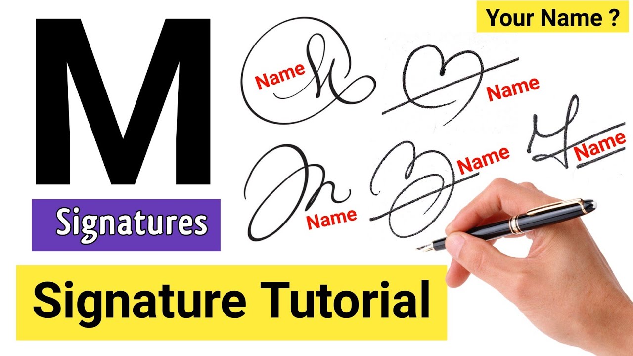 Signature Style Of My Name | M Signature Ideas | M Signature Style # ...