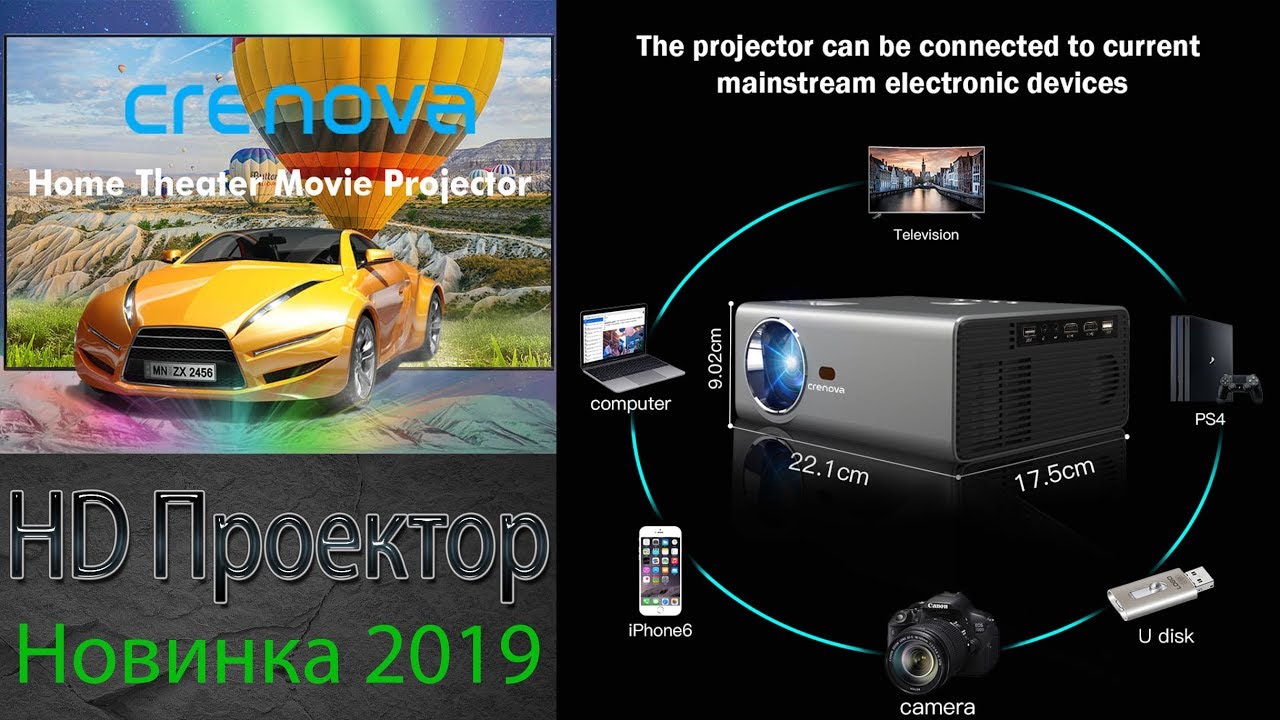 HD Проектор CRENOVA RD-825 Бюджетная новинка с достойными ...