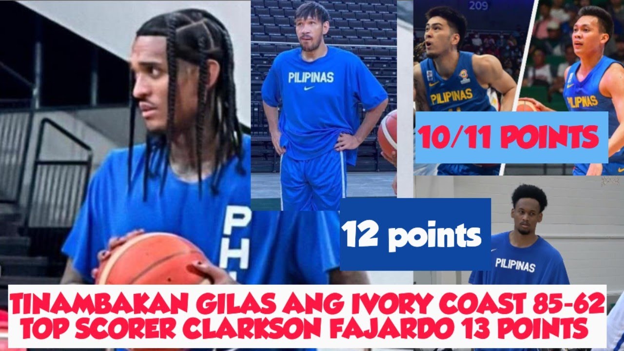 BINUHAT NI JORDAN CLARKSON AT FAJARDO GILAS VS IVORY COAST 85-62 # ...
