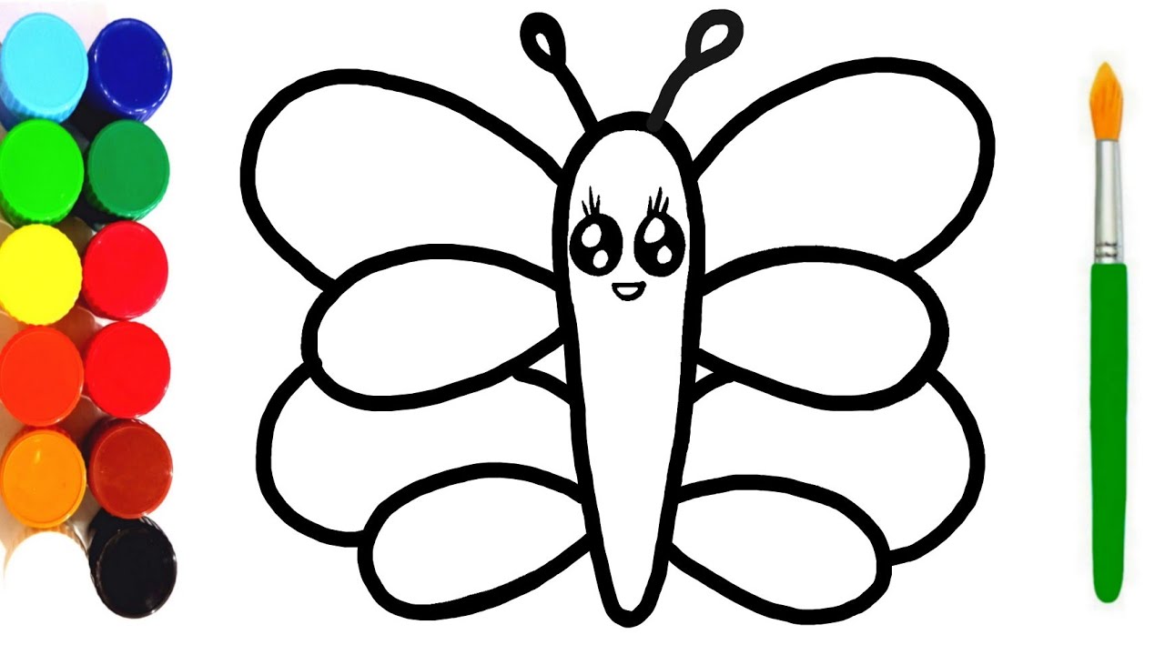 Butterfly 🦋 Drawing step by step | How to draw a Butterfly easy ...