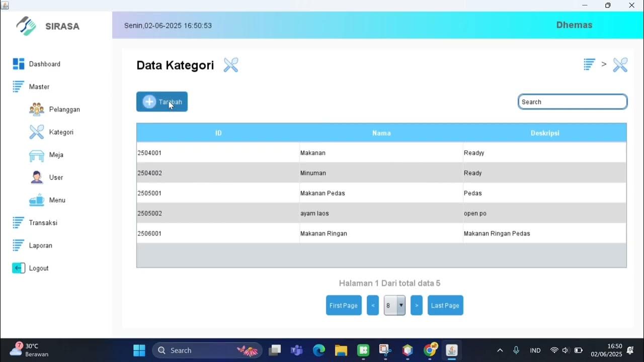 DEMO PROJECT ALIKASI KASIR RUMAH MAKAN BERBASIS DESKTOP - YouTube
