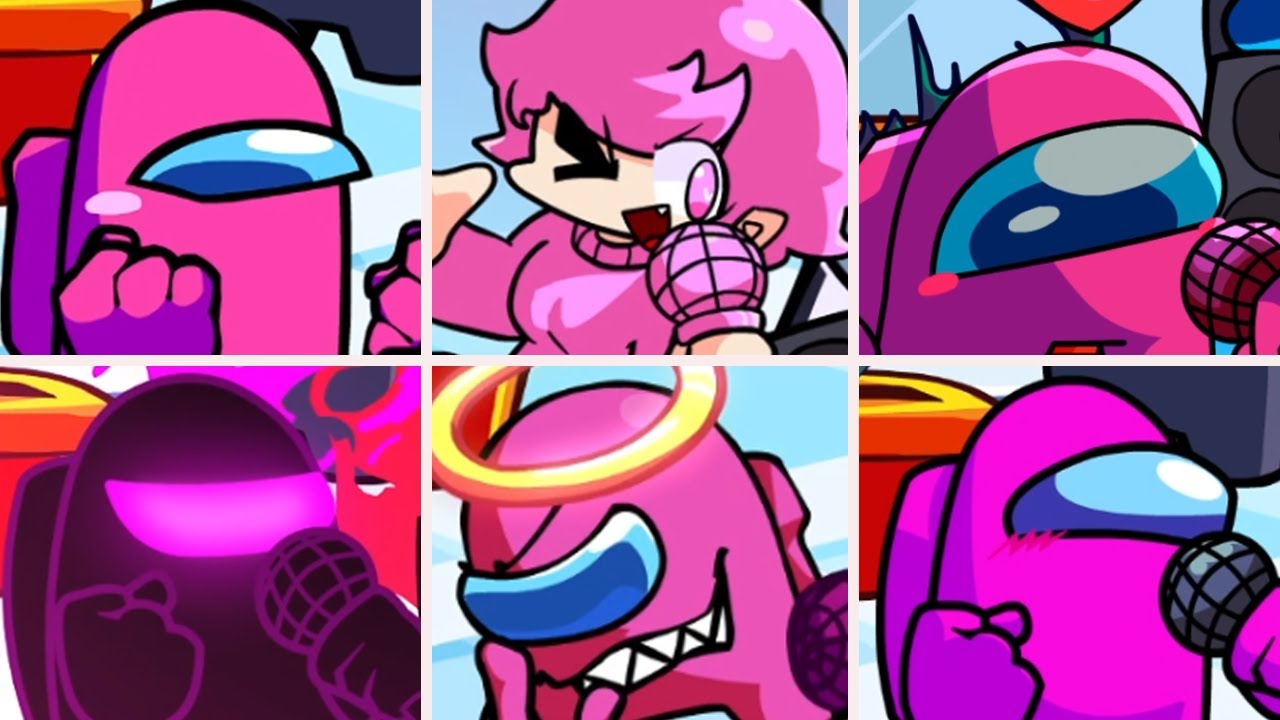 Friday Night Funkin' - Heartbeat but everytime it's Pink Impostor turn ...