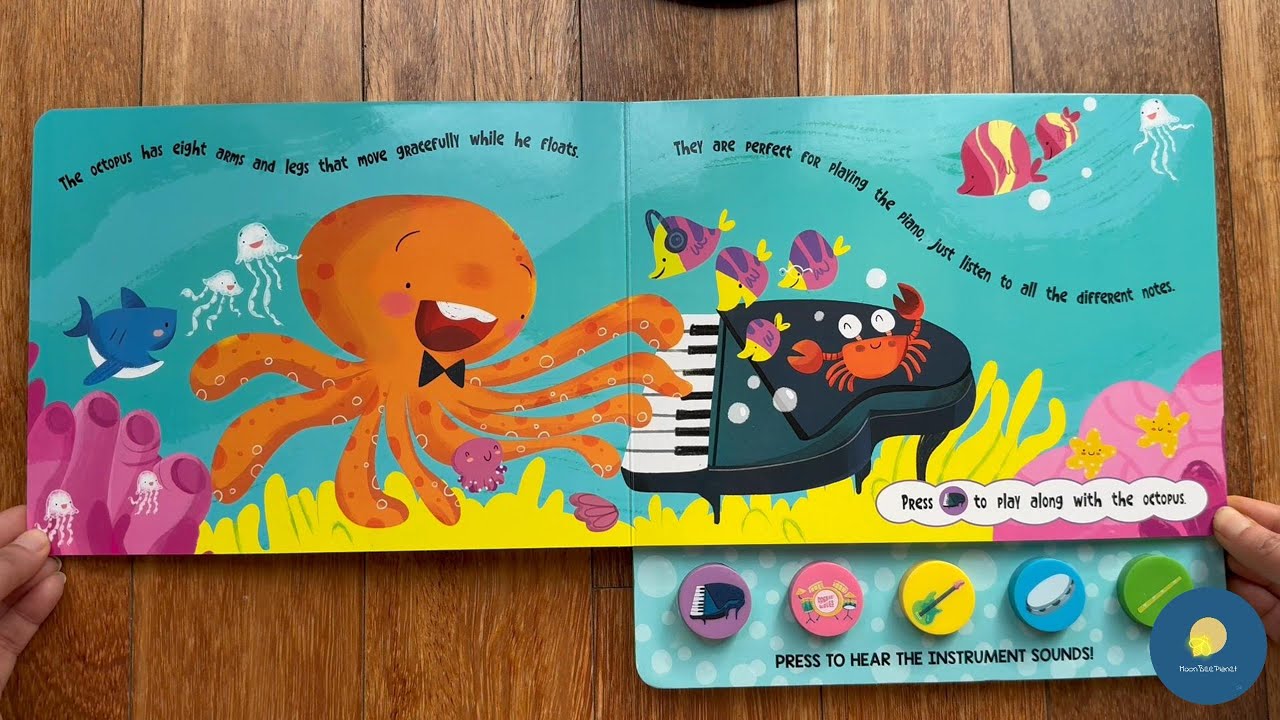 Rockin Waves | Water Animals | Musical Instruments | Kids Book Read ...