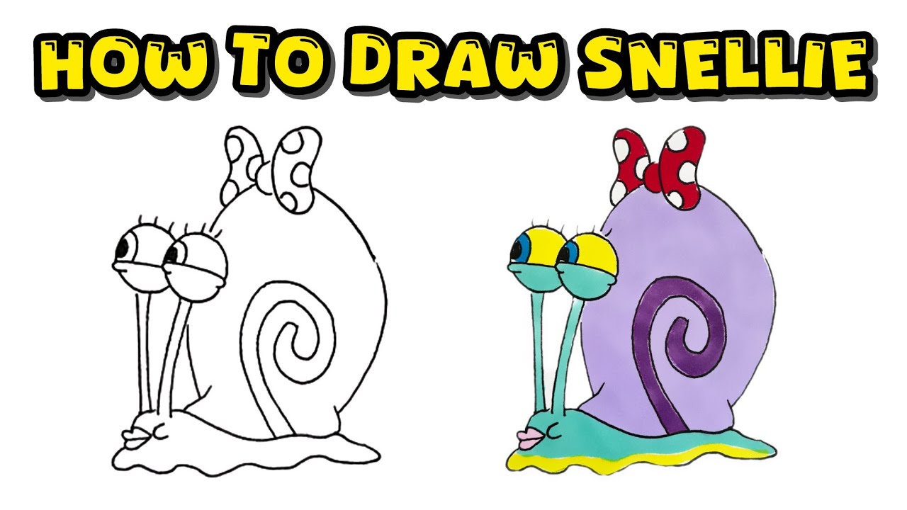 How to Draw Snellie from SpongeBob SquarePants – Watch Lesson and ...