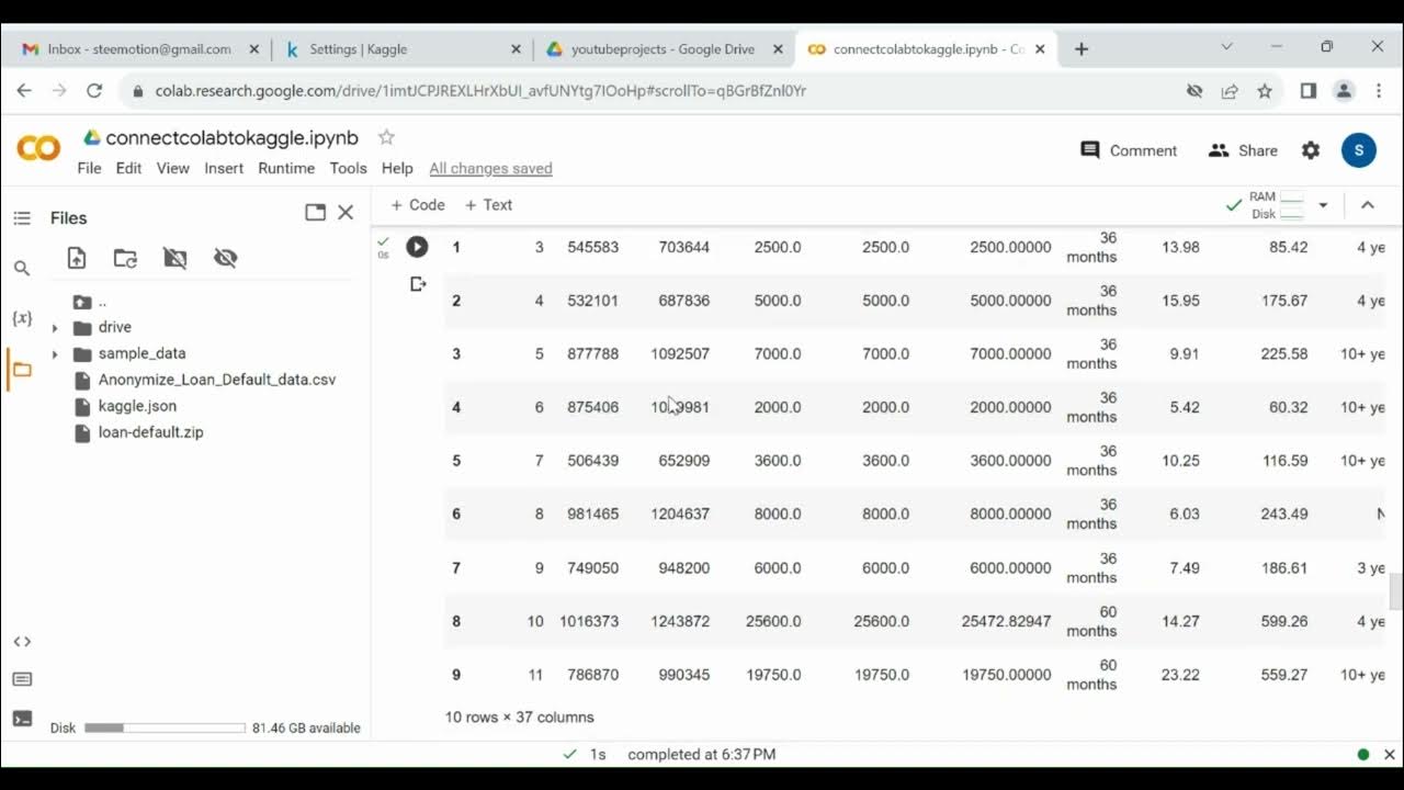 Connect Kaggle Dataset to Google colab (Simplified with free colab) - YouTube