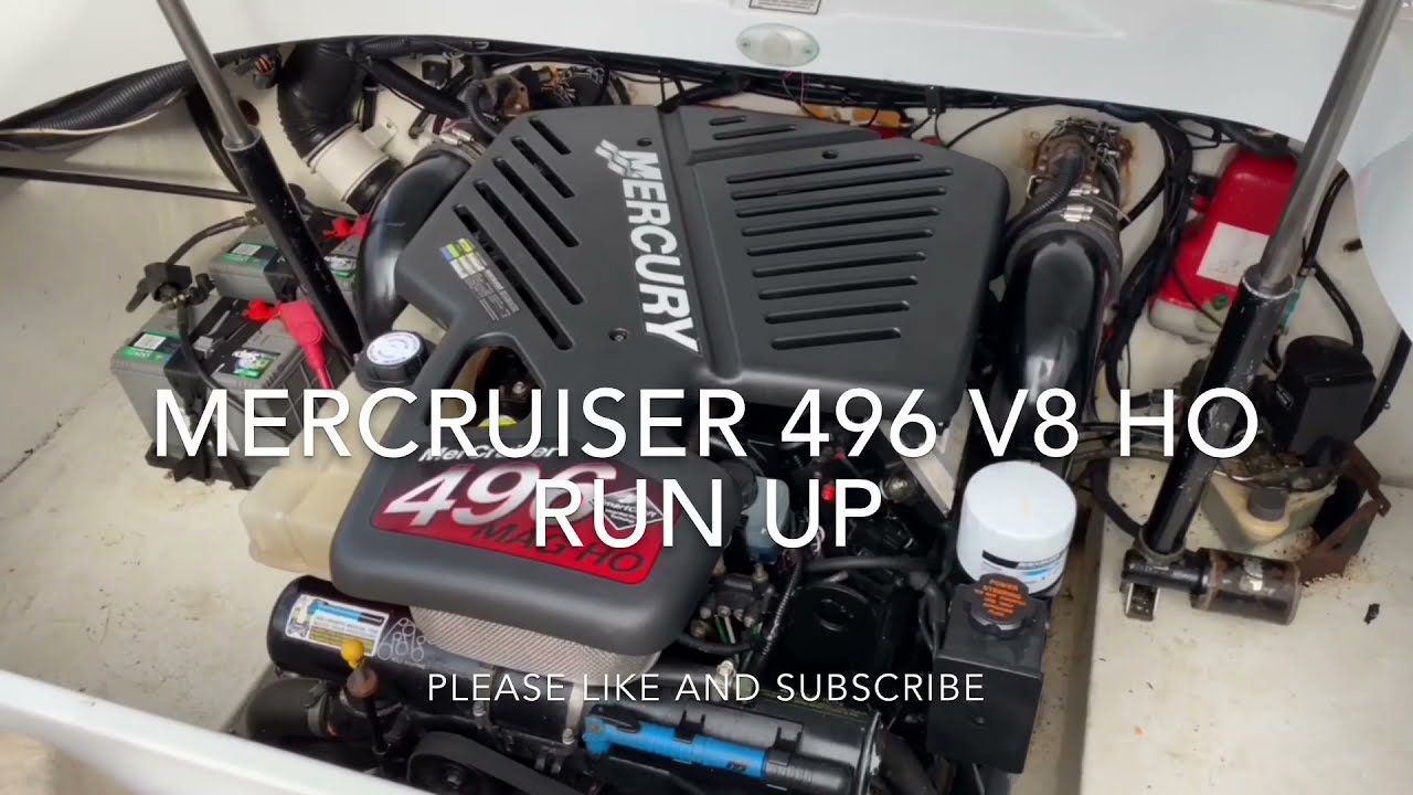 Mercruiser 496HO V8 start up - YouTube