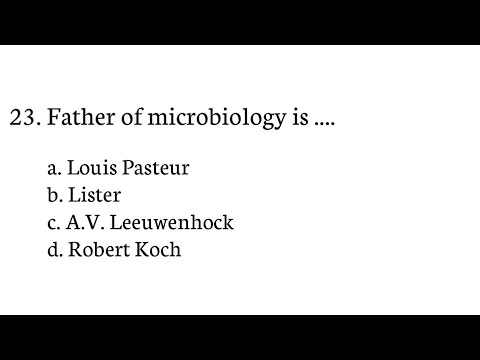 34 - History of Microbiology MCQs for Lab technician license exam ...