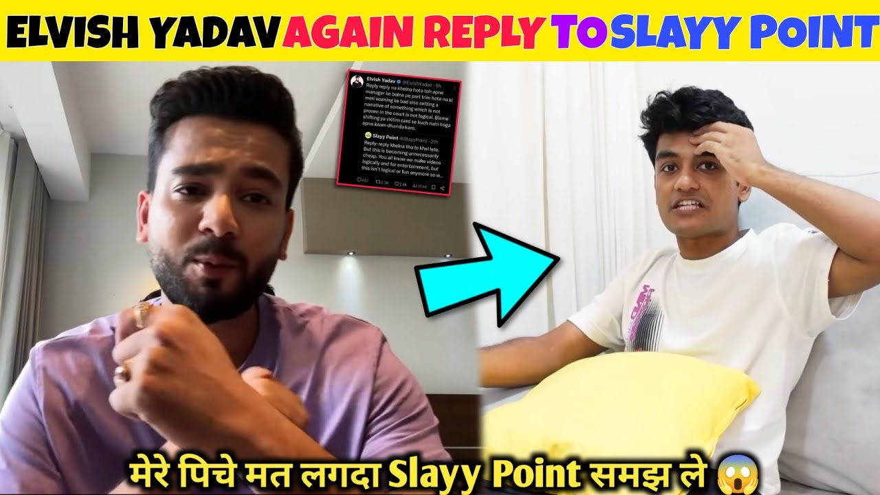 😱 Elvish Yadav Again Reply To Slayy Point | Elvish Yadav Big ...