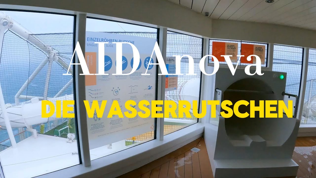 AIDAnova Wasserrutschen - AIDA racer - YouTube