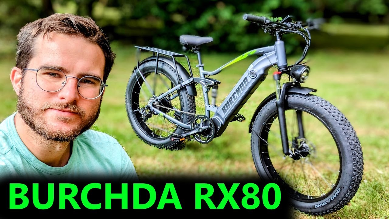 Burchda RX80 - Test complet du Fat bike 1000w presque parfait - YouTube