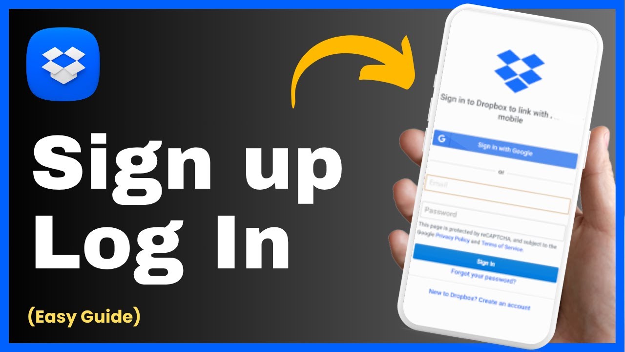 How To Sign Up Log In On Dropbox - YouTube