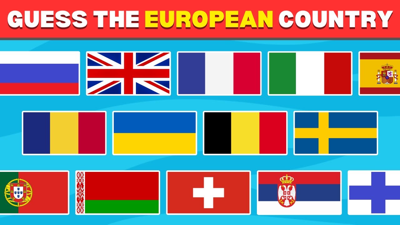 Guess and Learn 44 European Country | Europe Flag Quiz - YouTube