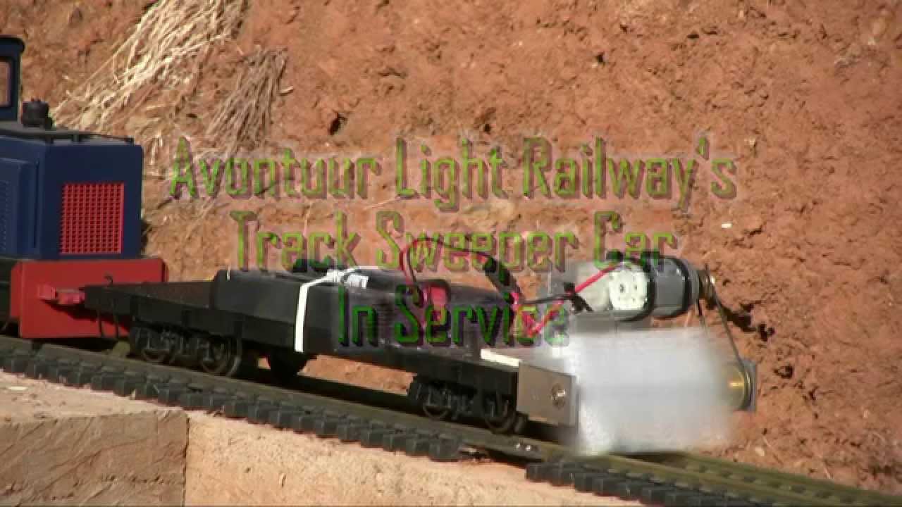 Avontuur Light Railway's Track Sweeper - YouTube