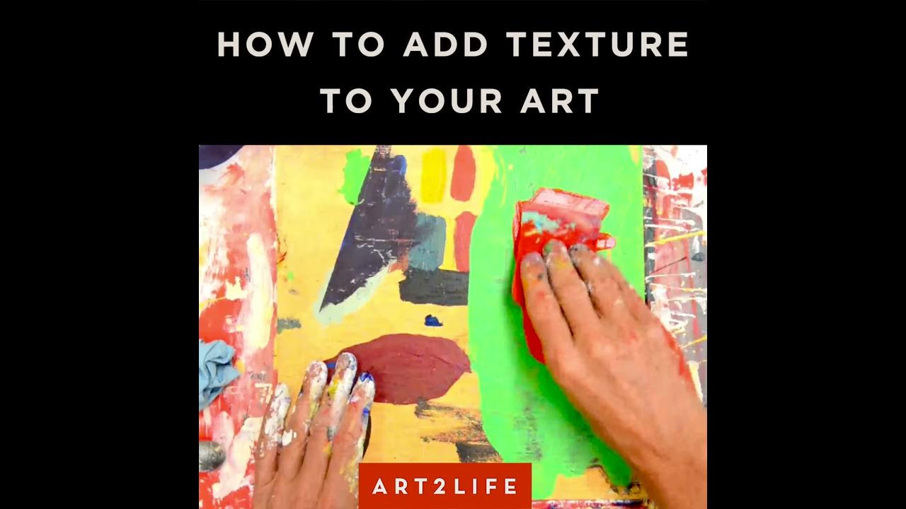 How to add texture to your art - YouTube