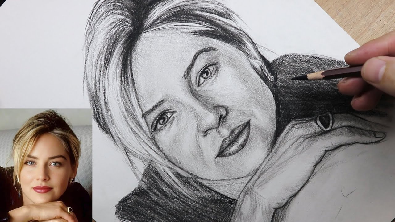 learn to draw a realistic girl's face without Loomis method | face ...