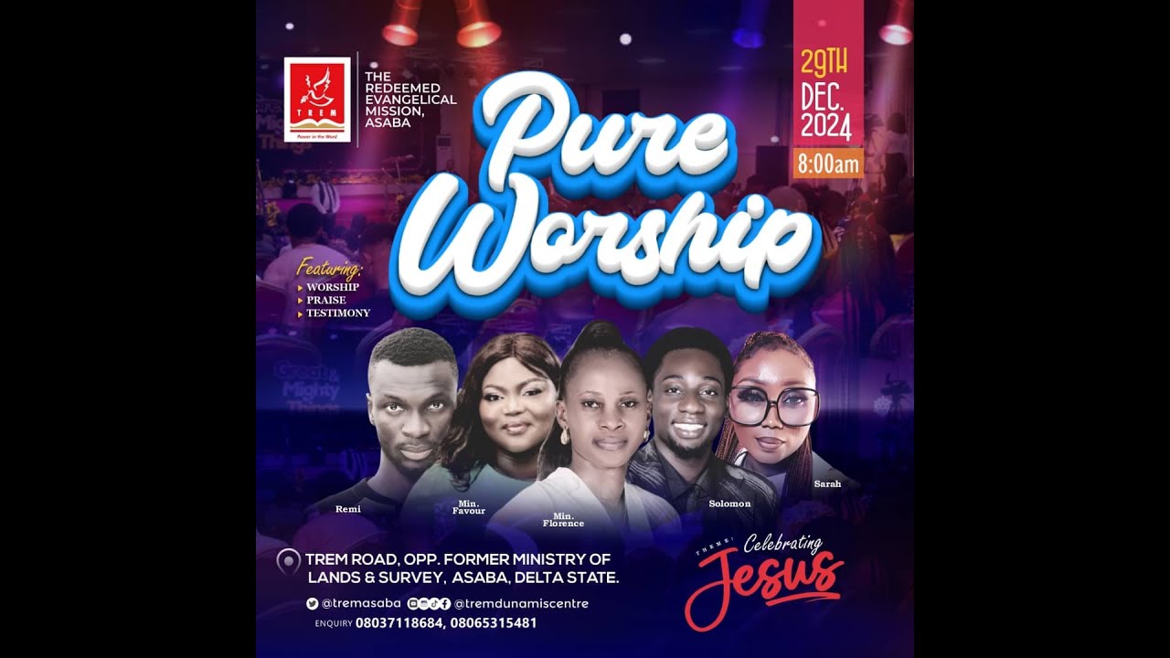 PURE WORSHIP SERVICE. (Sunday, 29th December 2024) - YouTube