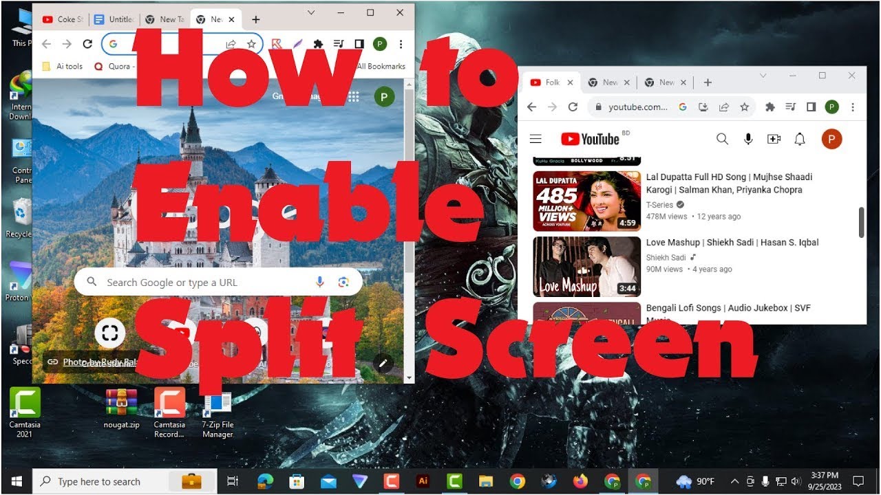How to Enable Split Screen on Your Windows 10 Laptop - YouTube