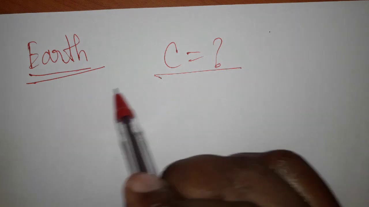 capacitance of capacitor for earth - YouTube