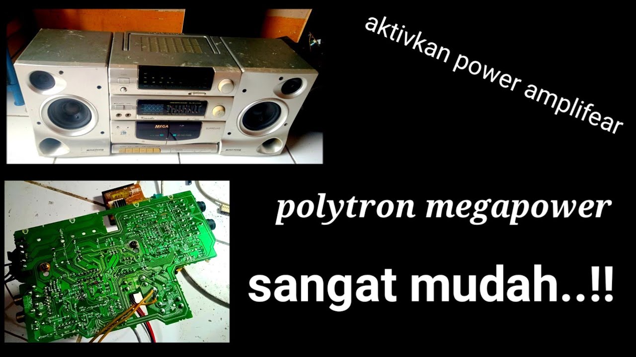 cara mudah mengaktifkan power amplifear polytron mega power - YouTube