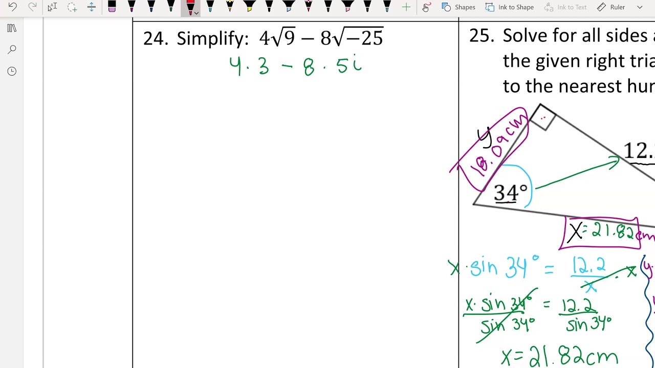 Sec II 10 Review #24 - YouTube