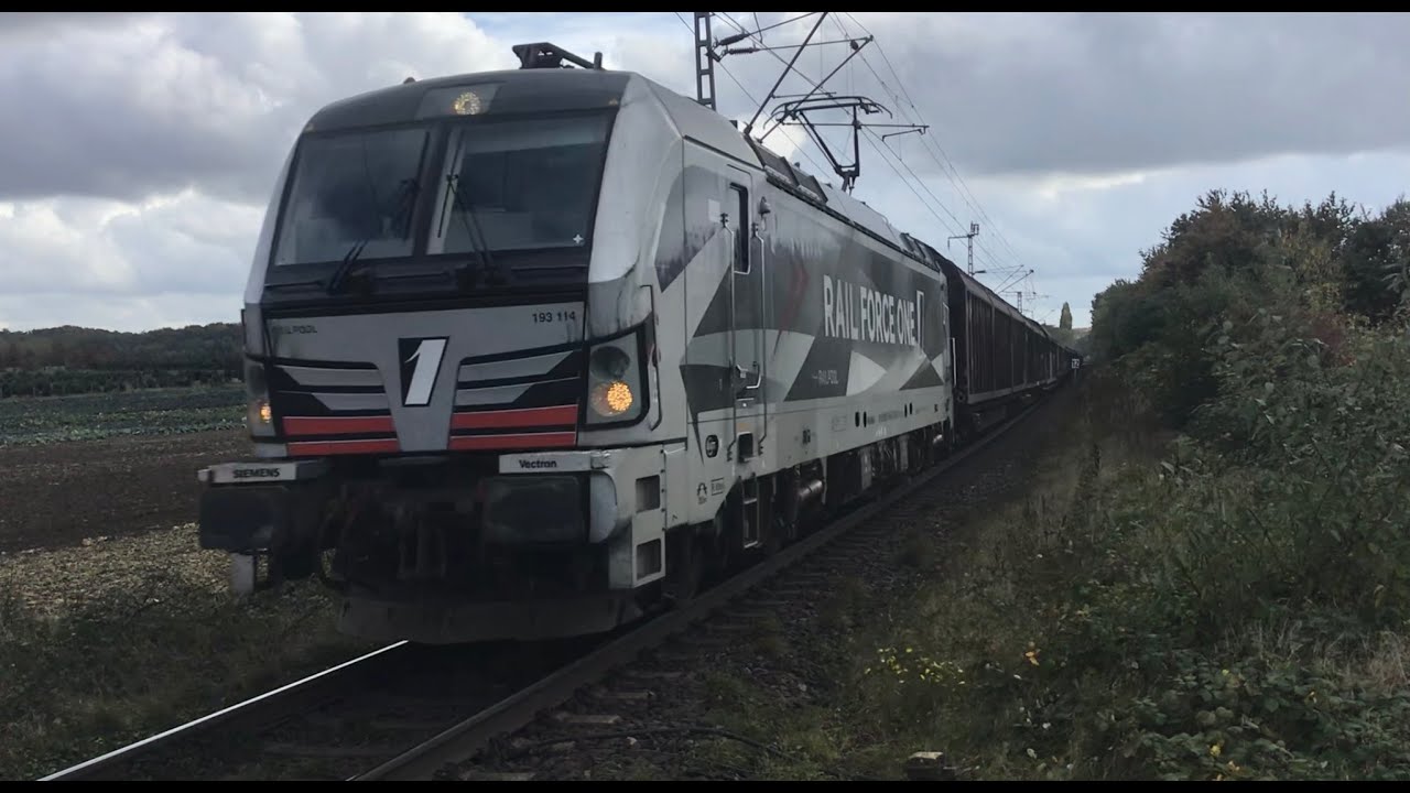 Vectron locomotive Rail Force One with Boxcars Freight Train at ...