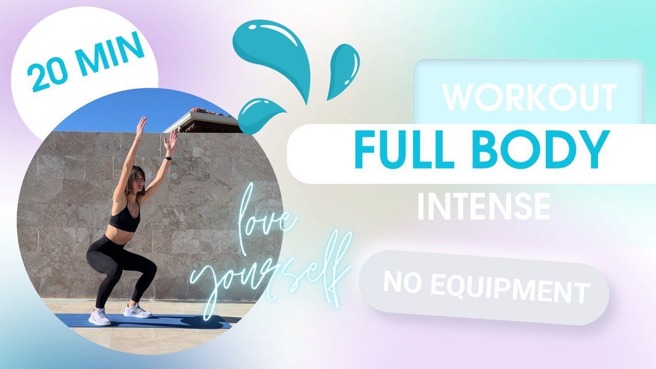 20 min FULL BODY WORKOUT Super INTENSE 💦Calories BURN🔥 - YouTube