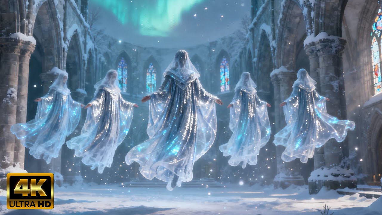 The Cathedral of Eternal Snow 4K - Fantasy Christmas ambience relax ...