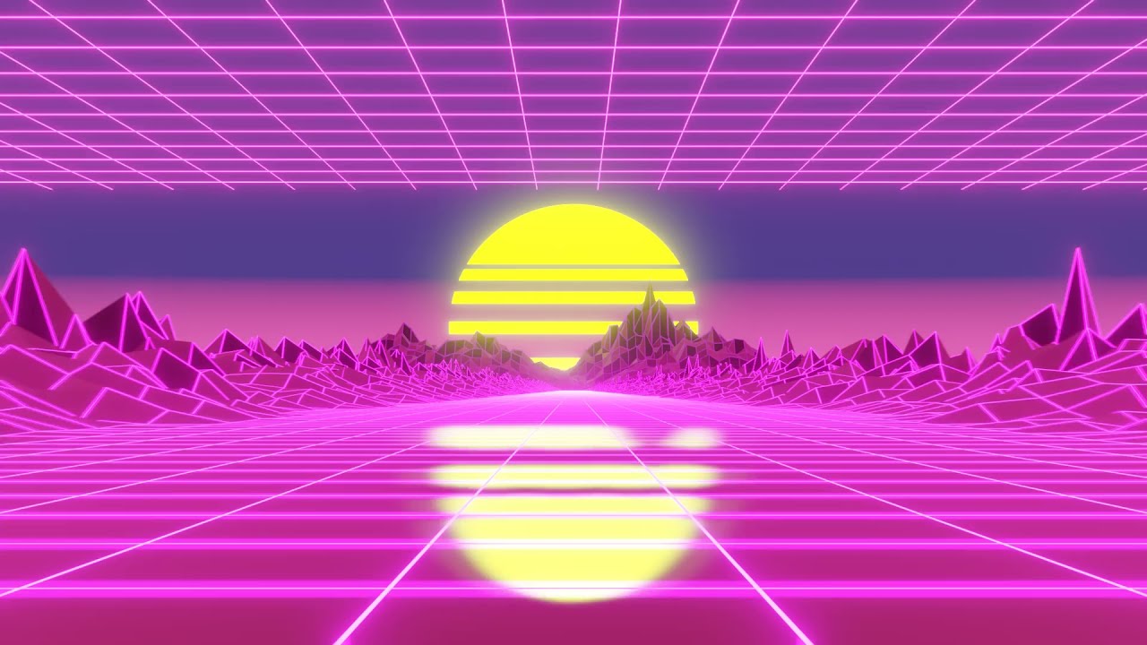 The Result of an 80s Vector Art Blender Tutorial - YouTube