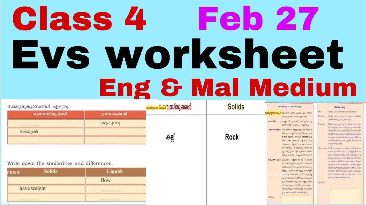 Class 4 Evs Worksheet Feb 27/4 th std evs worksheet 27/2/21/Std 4 Evs ...