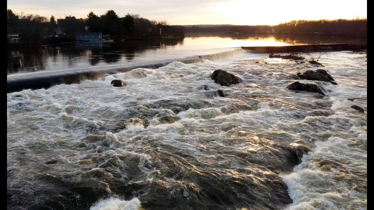 PAWTUCKET FALLLS IN LOWELL. MA ON MERRIMACK RIVER - YouTube