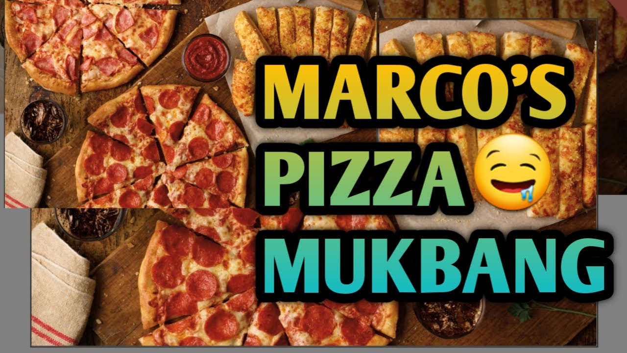 Marco's pizza mukbang + chicken wings - YouTube