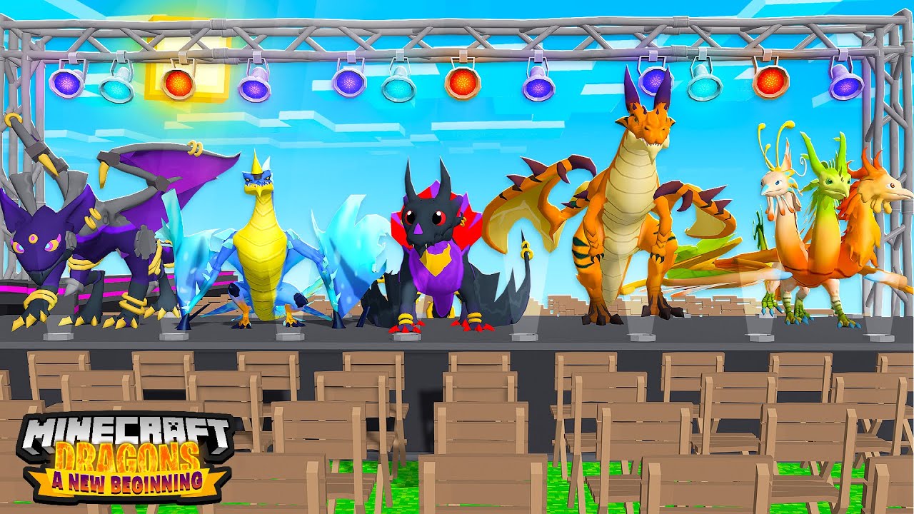 Minecraft FASHION SHOW for Dragons... - YouTube