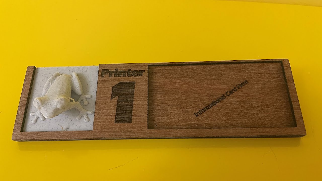 3D Printer Placard Part 2 of 3 - YouTube