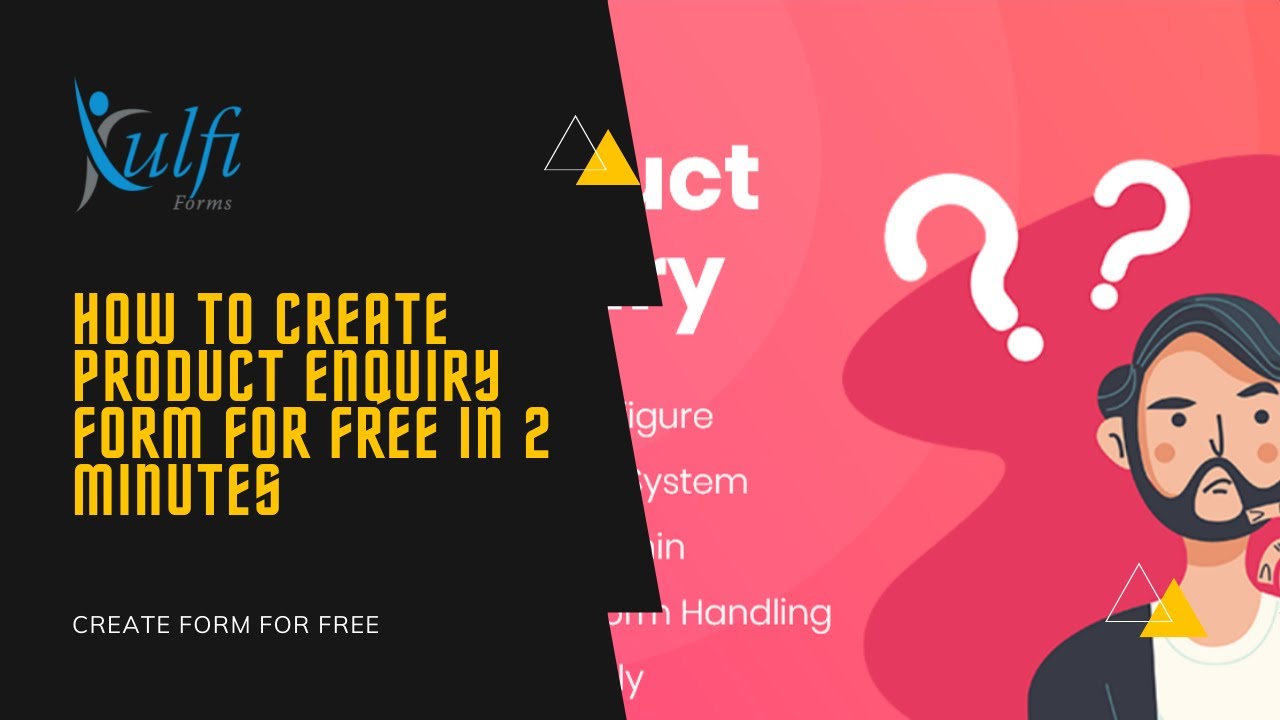 How To Create Product Enquiry Form For Free in 2 minutes - YouTube