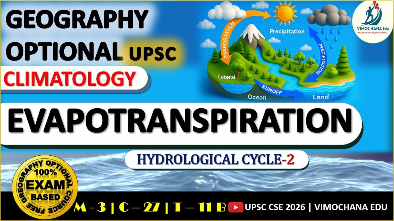 Potential Evapotranspiration & Thornthwaite’s Method | #upsc2026 ...