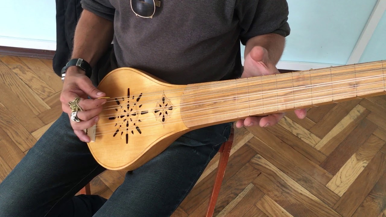 Handmade Gittern - Reconstruction of Medieval Musical Instrument - YouTube