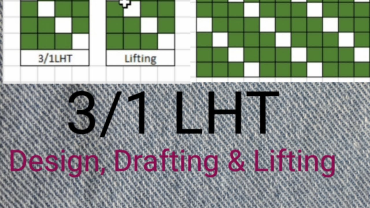 3/1 LHT fabric design & Drafting, Lifting - YouTube
