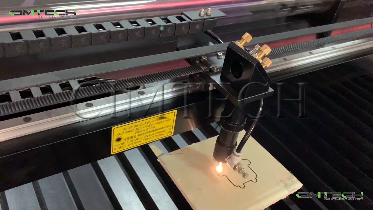 180W Wood Co2 Laser Cutting Machine with RuIDa 6442 Controller - YouTube