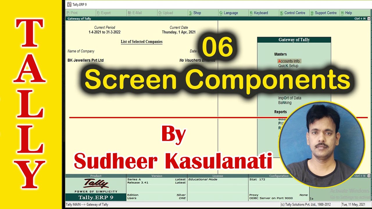 Tally 06 - Screen components - YouTube