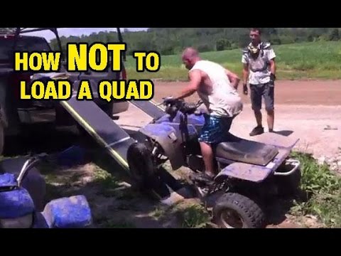 How not to load an ATV - YouTube