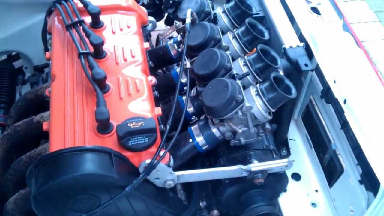 mk1 golf gti 16v kr 16v yamaha r1 bike carbs - YouTube