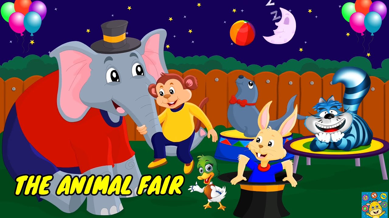 The Animal Fair Nursery Rhyme for Kids #abcdrhymesforkids # ...