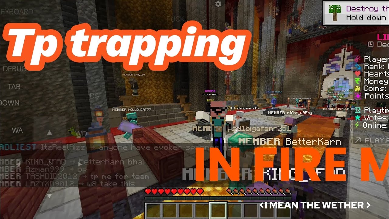 Tp Trapping in fire mc But I failed 🤘🤘 - YouTube