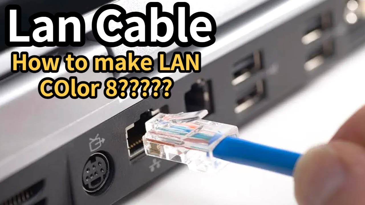 랜선 만들기 색깔 순서 및 Cat5e 연결하는 방법 How to make a LAN cable color order and ...