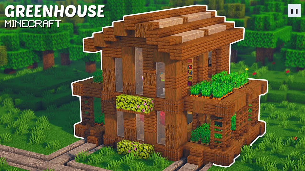 Minecraft : How to Build a Greenhouse | Simple & Easy Greenhouse ...